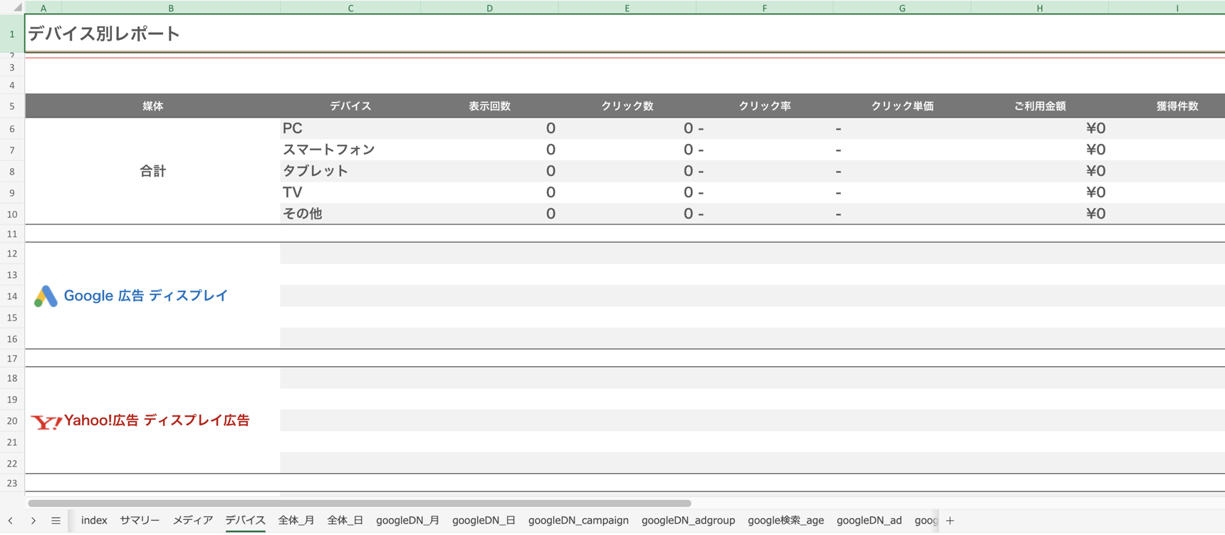 DatabeatのExcelブックテンプレートをオリジナルのものに編集する方法